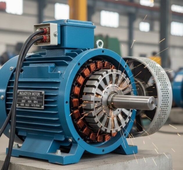 How Does an Induction Motor Work, Types and Uses